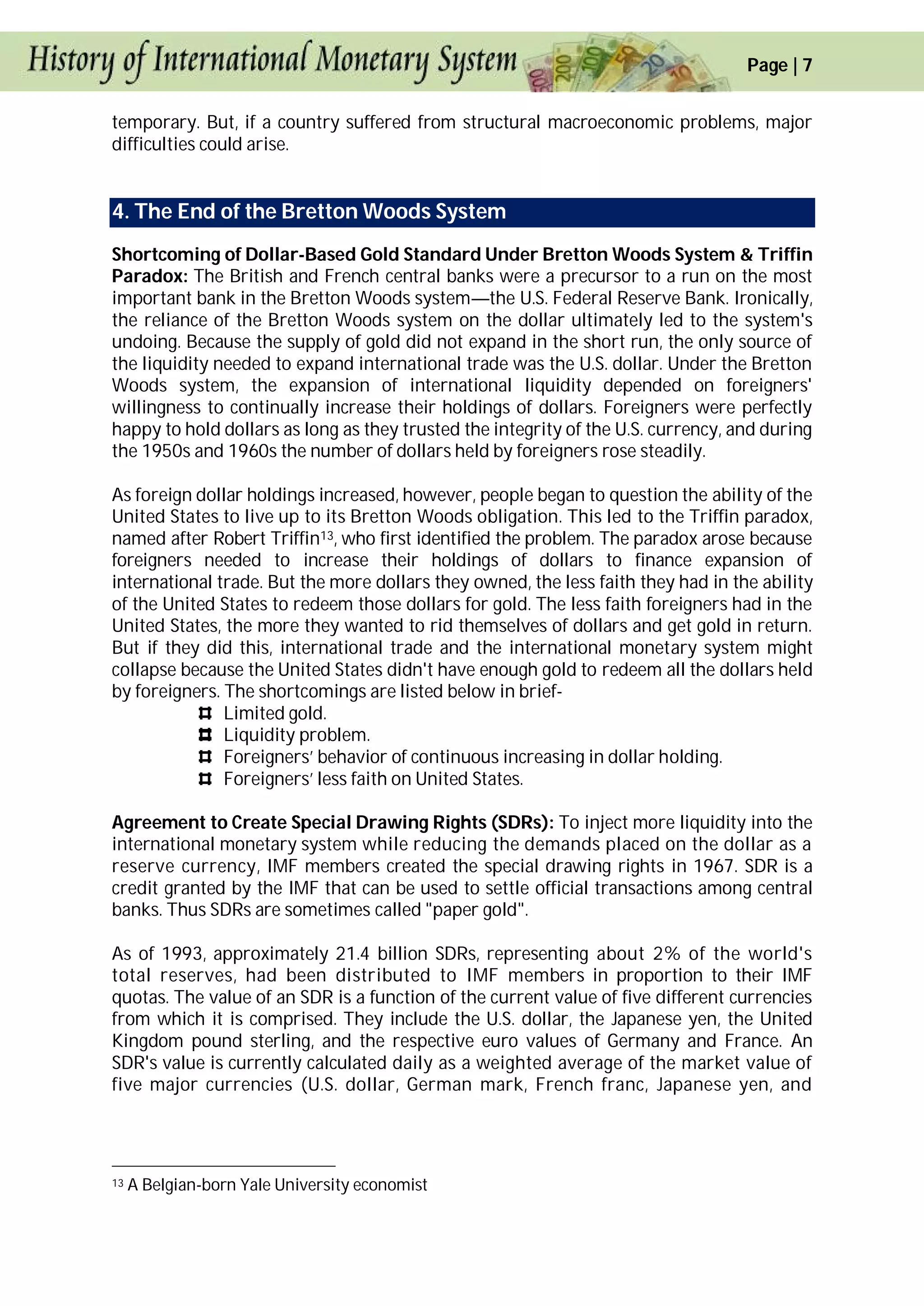 History of-international-monetary-system | PDF