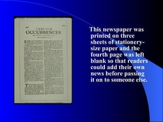 History of Journalism | PPT
