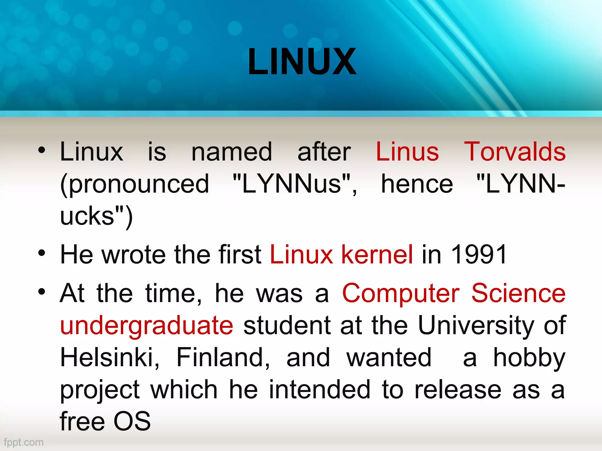 History of Linux | PPT