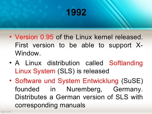 History of Linux