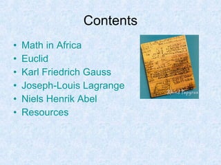 History Of Math | PPT