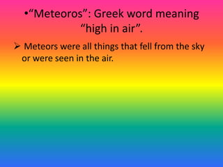 History Of Meteorology | PPTX