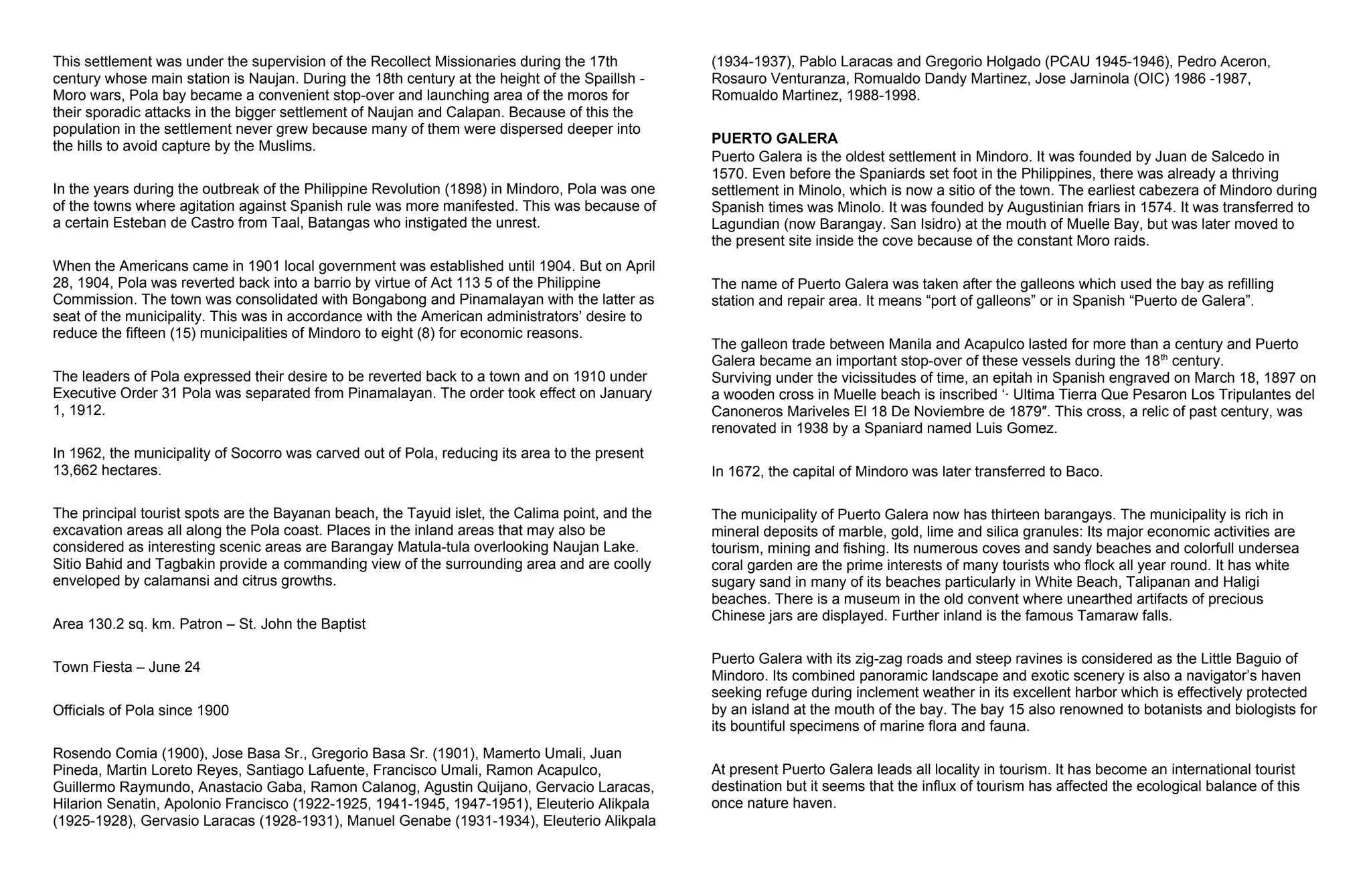 HISTORY-OF-MINDORO WITH COMPLETE HISTORY | DOCX