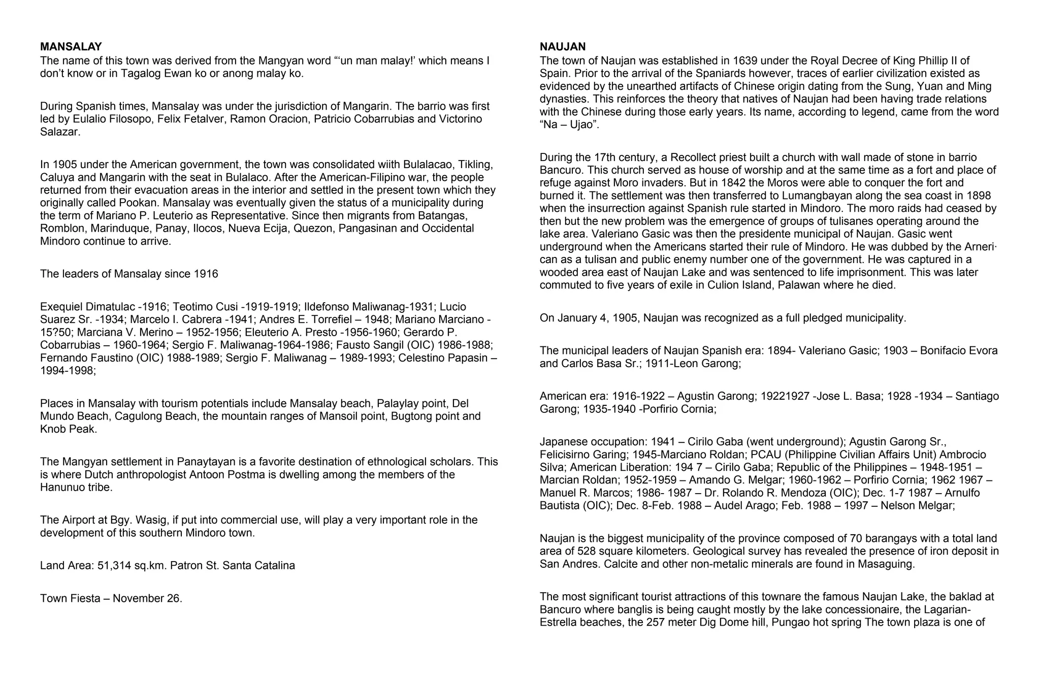 HISTORY-OF-MINDORO WITH COMPLETE HISTORY | DOCX