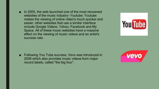 The history of music videos a level presentation | PPTX