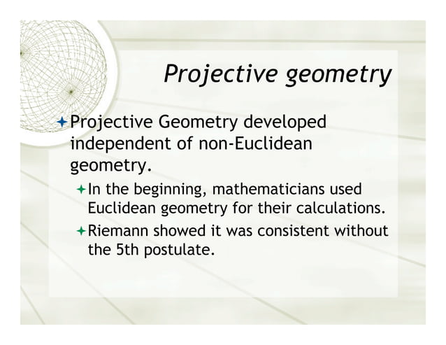 History Of Non Euclidean Geometry | PDF | Geography | Science