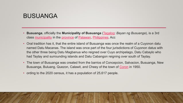 History of palawan.pptx12234567890jwop.j | PPTX | South America Travel ...