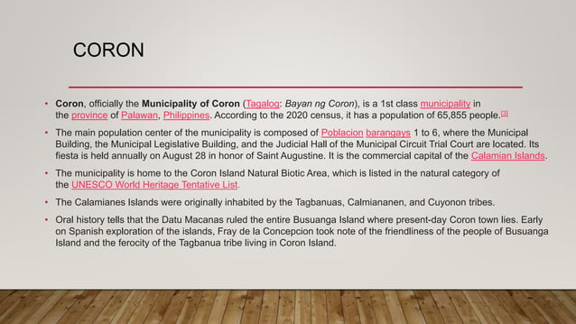 History of palawan.pptx12234567890jwop.j | PPTX | South America Travel ...