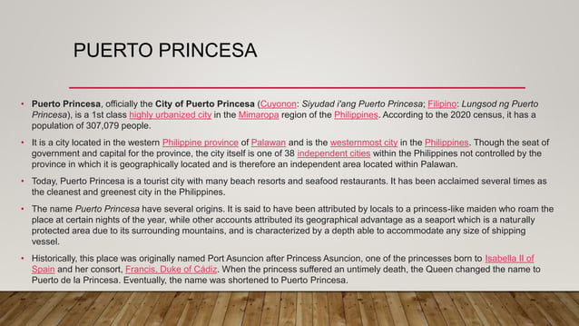 History of palawan.pptx12234567890jwop.j | PPTX | South America Travel | Travel Locations