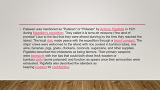 History of palawan.pptx12234567890jwop.j | PPTX