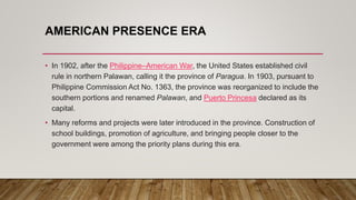 History of palawan.pptx12234567890jwop.j | PPTX