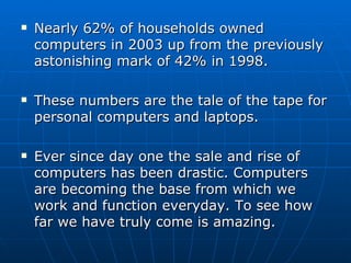 History Of Personal Computers | PPT