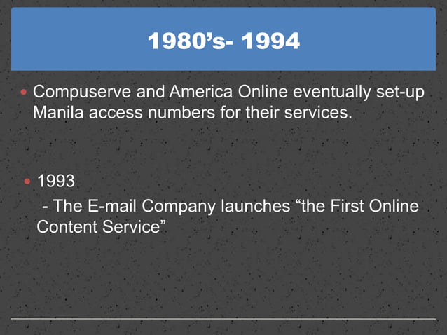History Of Philippine Internet | PPTX | Internet | Computing