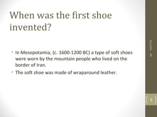 History of-shoes | PPT