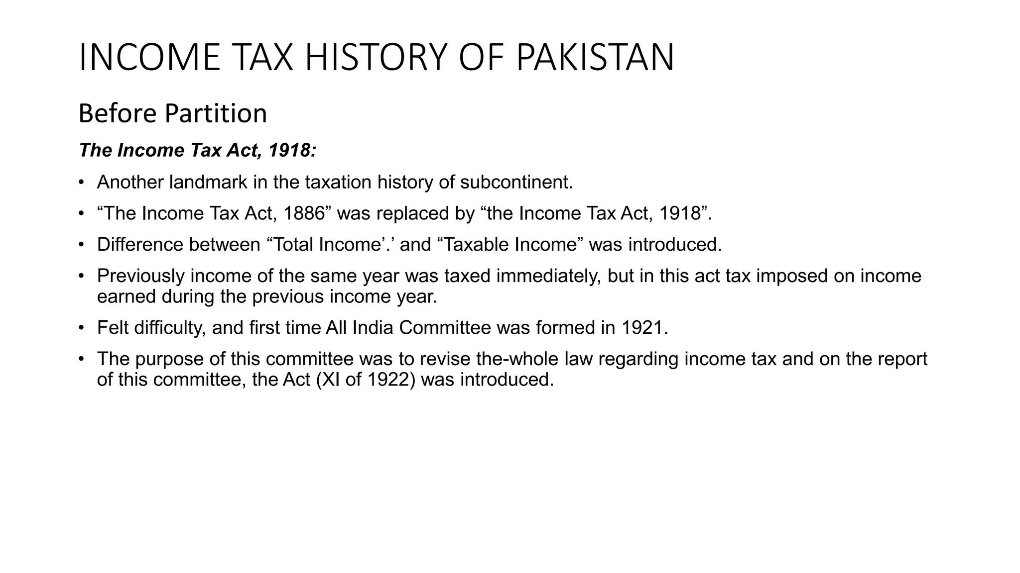 History Of Taxation in Pakistan and Income Tax Authorities | PPTX