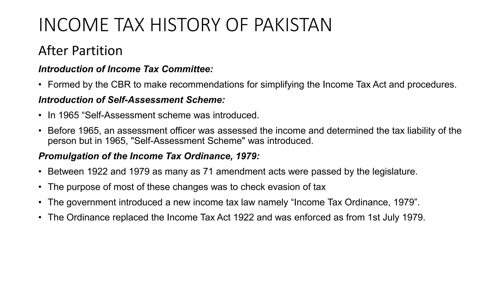 History Of Taxation in Pakistan and Income Tax Authorities | PPTX