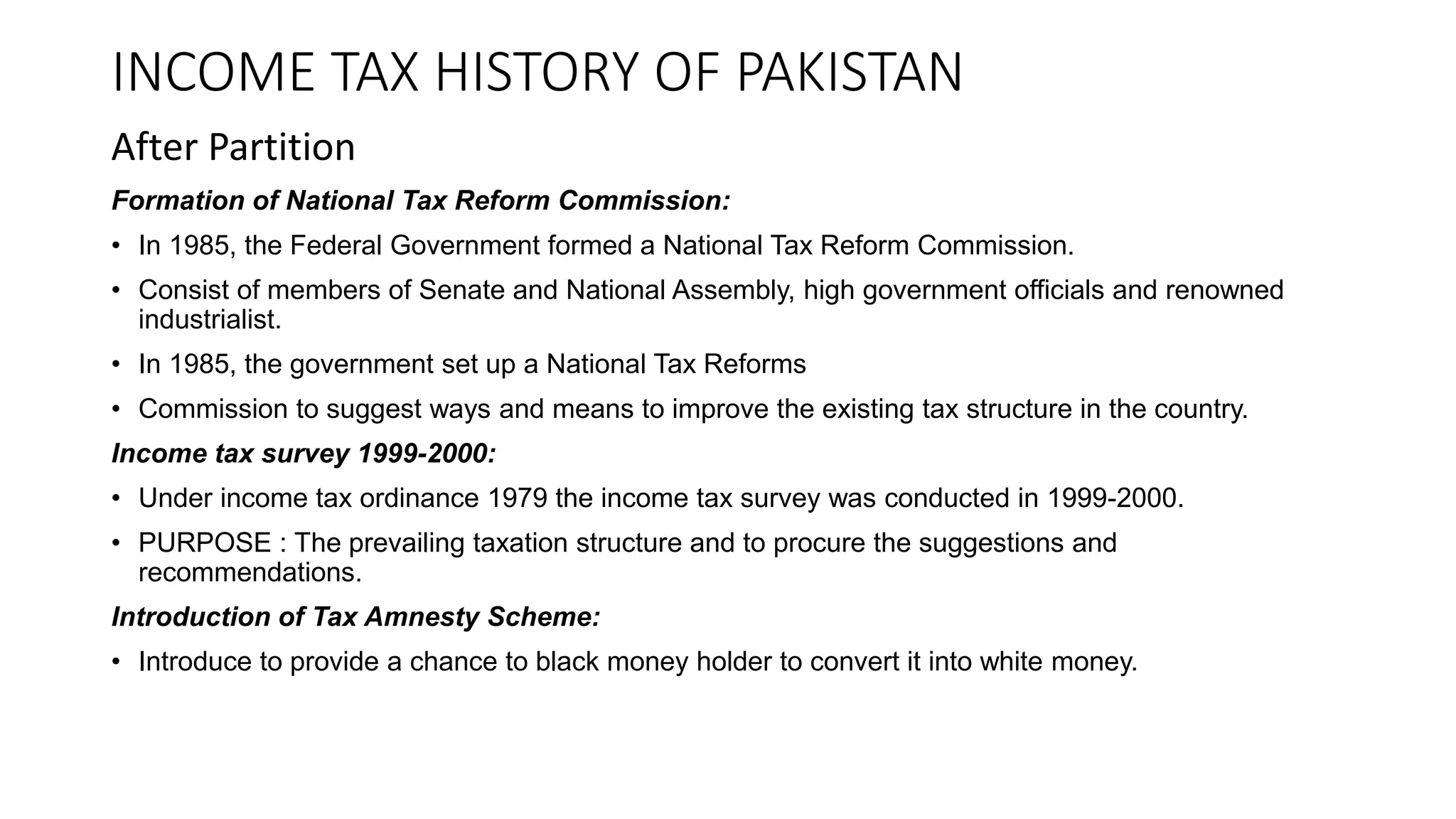 History Of Taxation in Pakistan and Income Tax Authorities | PPTX