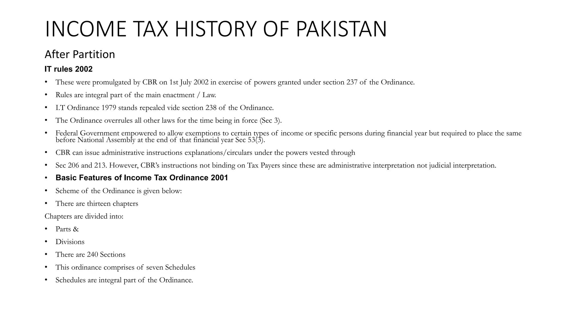 History Of Taxation in Pakistan and Income Tax Authorities | PPTX