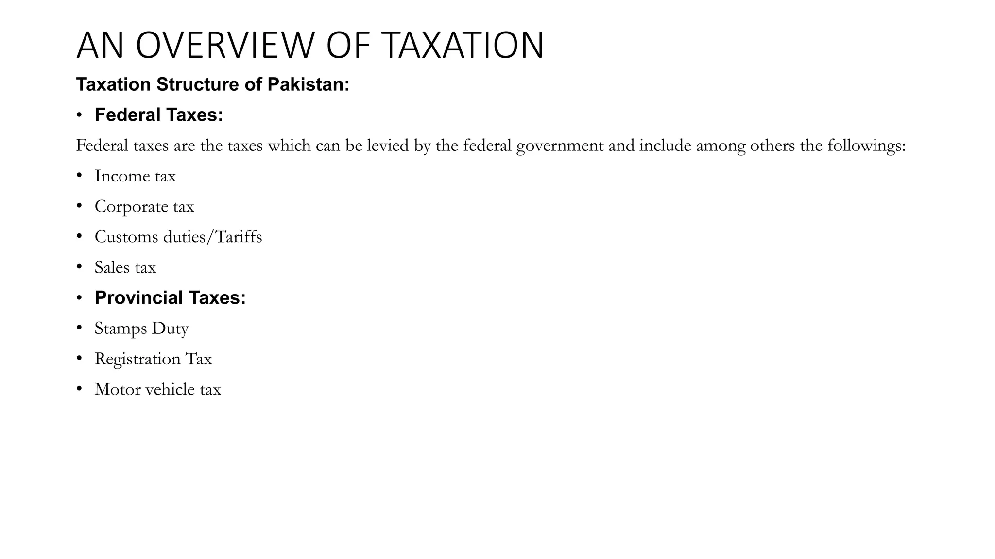 History Of Taxation in Pakistan and Income Tax Authorities | PPTX
