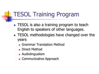 History of TESOL | PDF