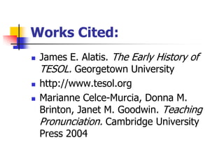 History of TESOL | PDF