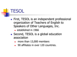 History of TESOL | PDF