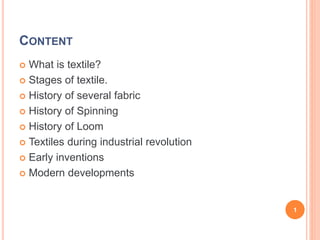 History of-textile | PPTX
