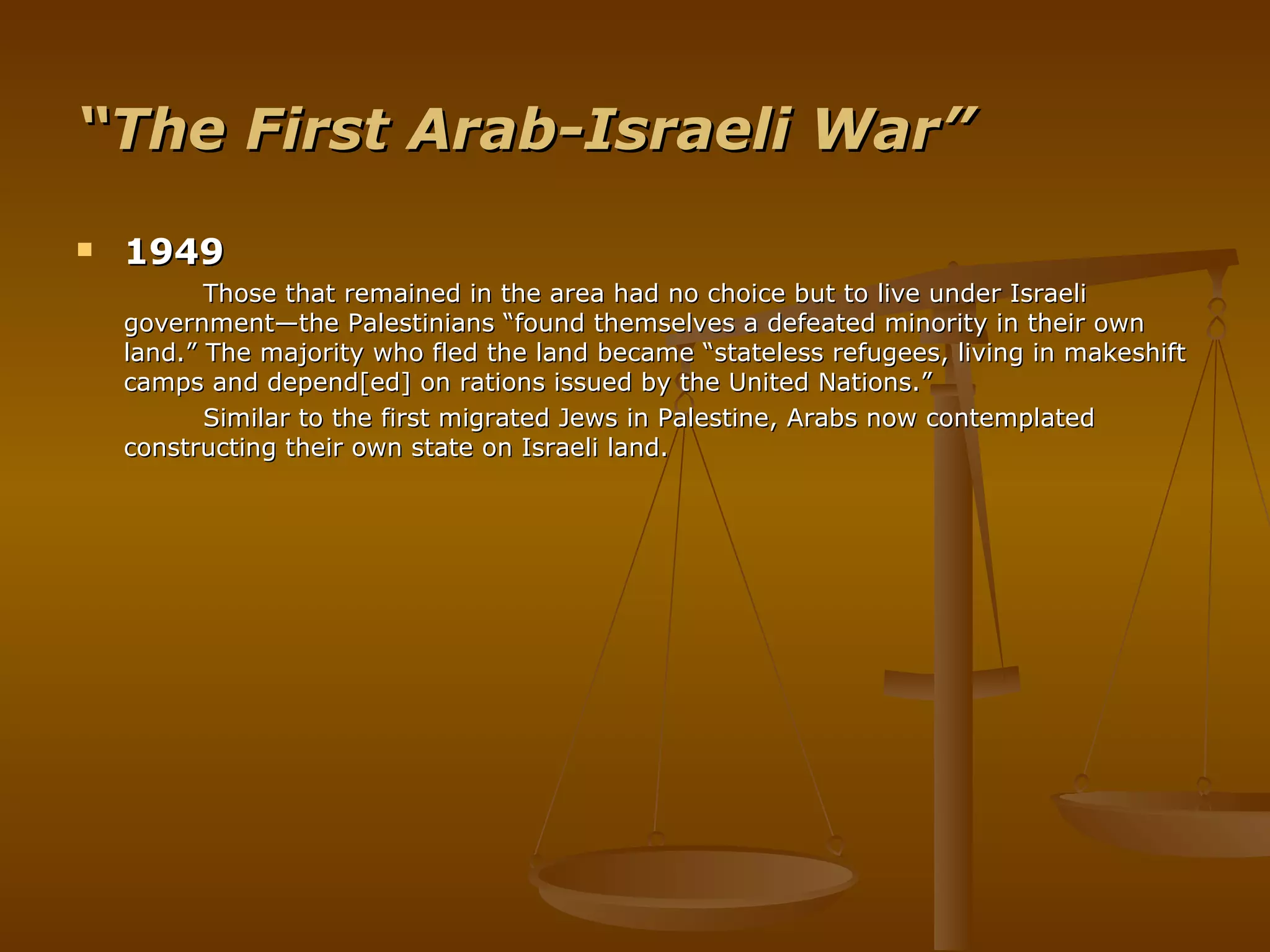 History Of The Arab Israeli Conflict | PPT