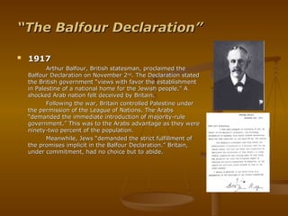 History Of The Arab Israeli Conflict | PPT | Judaism | Religion ...