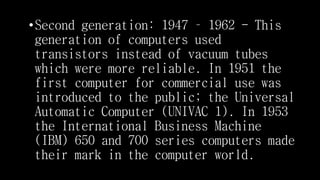 HISTORY OF THE COMPUTER-CHRIS | PPTX