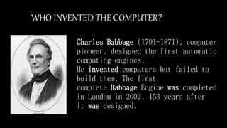 HISTORY OF THE COMPUTER-CHRIS | PPT