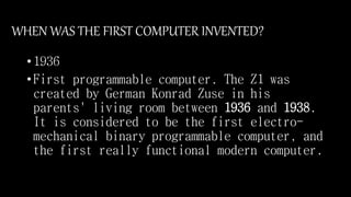 HISTORY OF THE COMPUTER-CHRIS | PPT