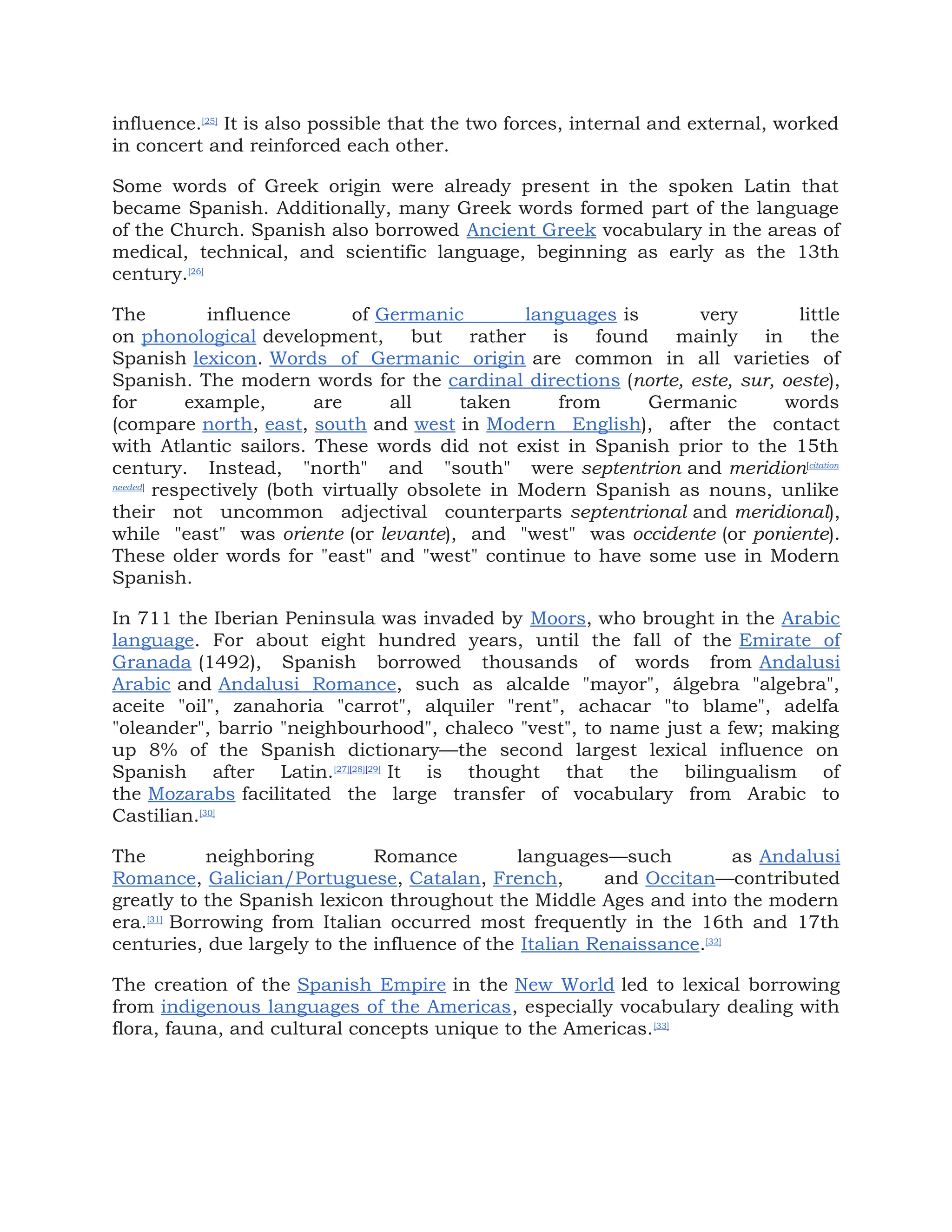 HISTORY of the Spanish language in the world | DOCX