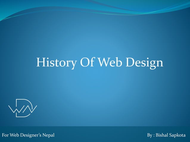History of-web-design | PPTX
