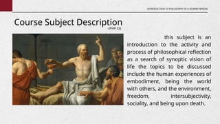 _history-philosophy of the introduction of philosophy in the human ...