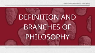 _history-philosophy of the introduction of philosophy in the human ...