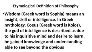 _history-philosophy.ppt in introduction to philosophy into humanperson ...