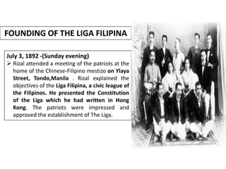 Chapter 21: Jose Rizal's Second Homecoming and La Liga Filipina | PDF