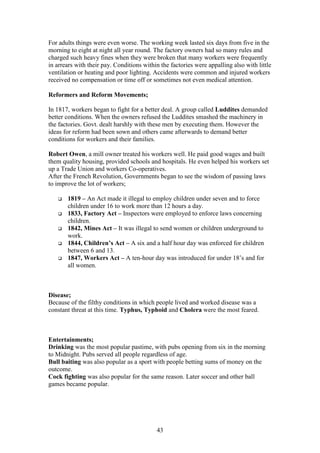 History Notes on the Industrial and Agricultural Revolutions | PDF