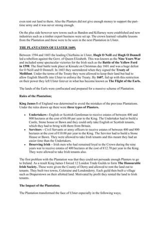 History Notes - The Plantations | PDF