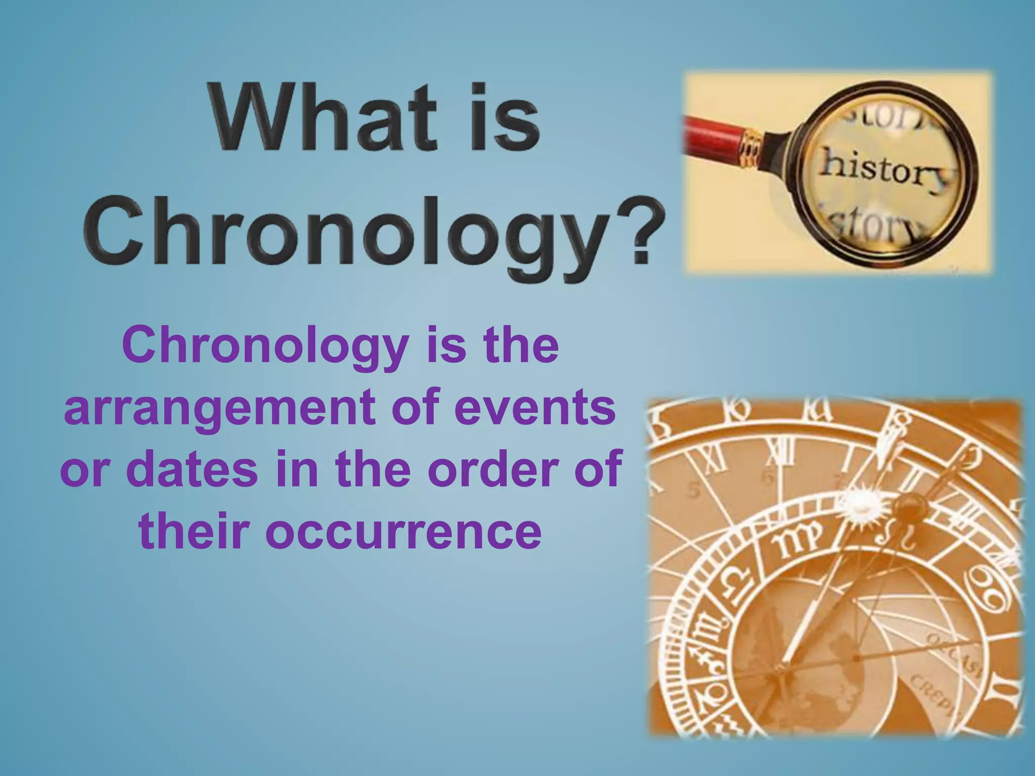 History skills chronology | PPT