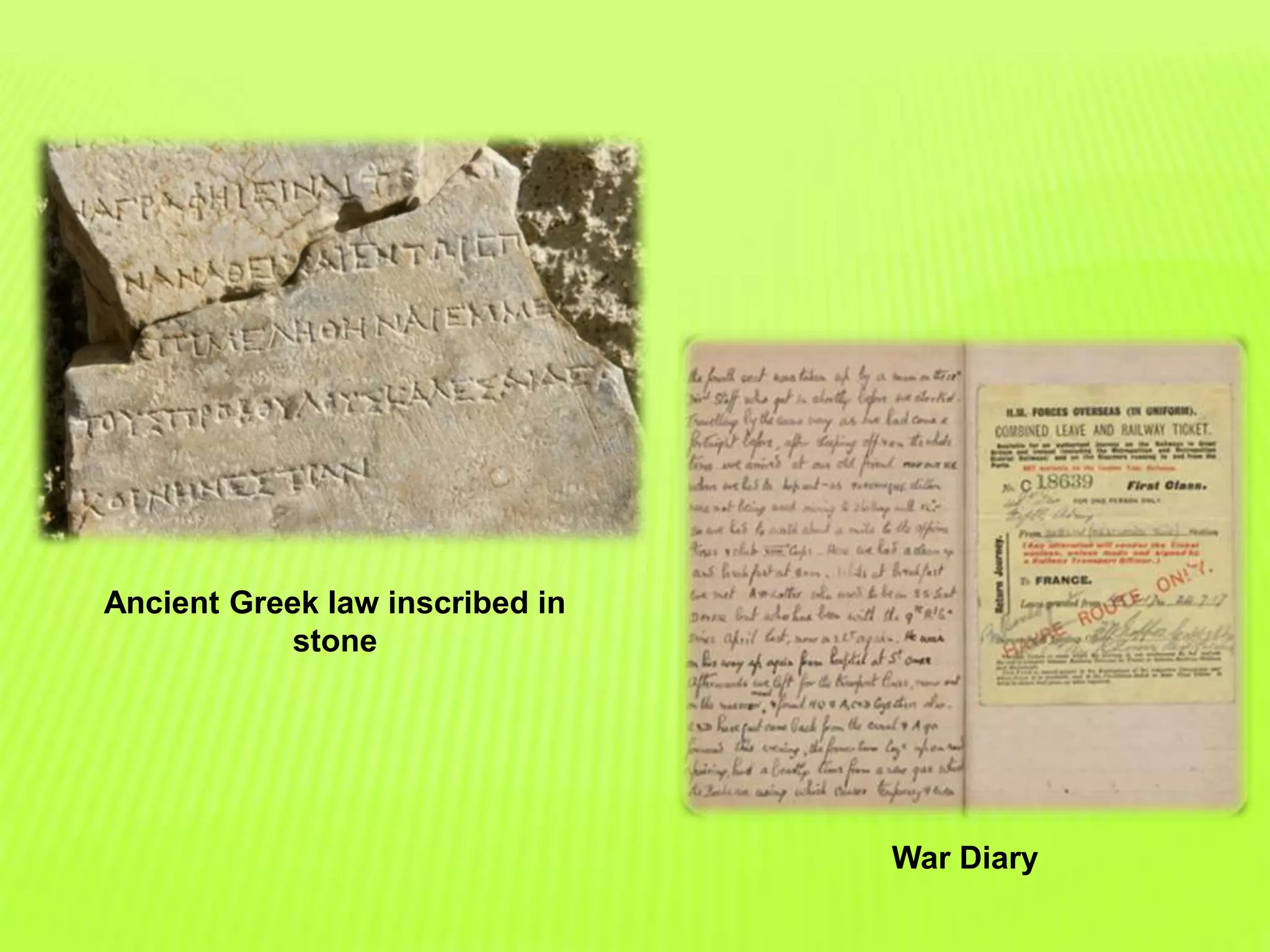 History sources archaeology primary & secondary sources | PPTX