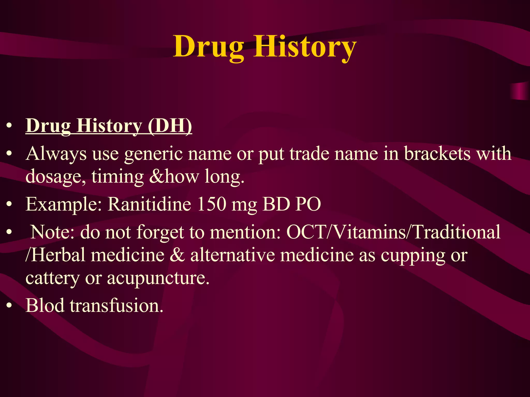 History Taking. | PPT