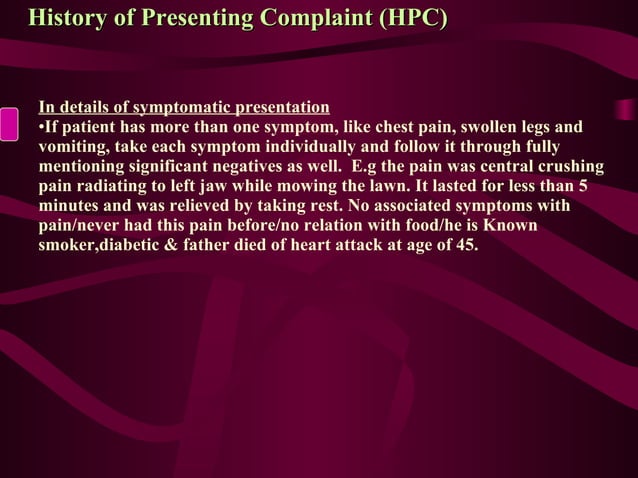 History Taking. | PPT | Infectious Diseases | Diseases and Conditions