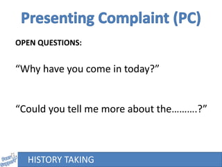 History taking | PPTX
