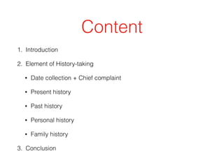 History taking- oral pathology- Sreng at UHS | PPT