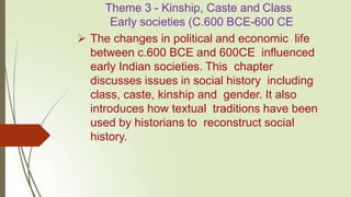 HISTORY- XII-Theme 3 - Kinship, Caste and Class.pptx