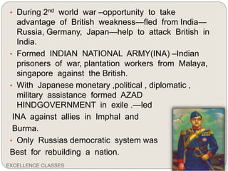 History 10th Forward Bloc & INA | PPTX