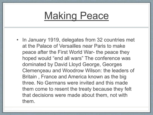 Causes of ww1 and peace settlement | PPT