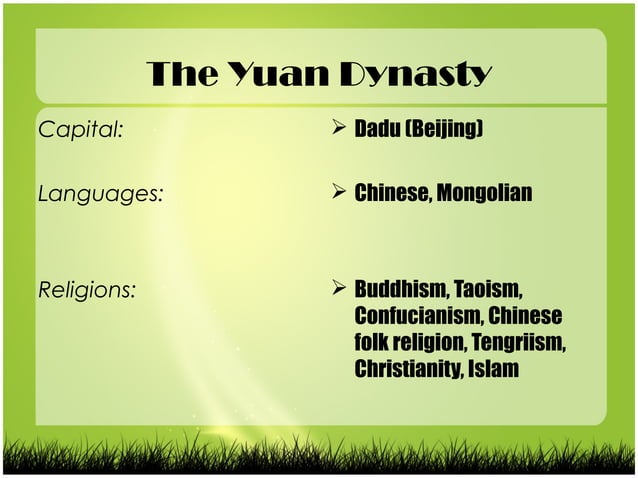 Yuan Dynasty: China's History | PPT